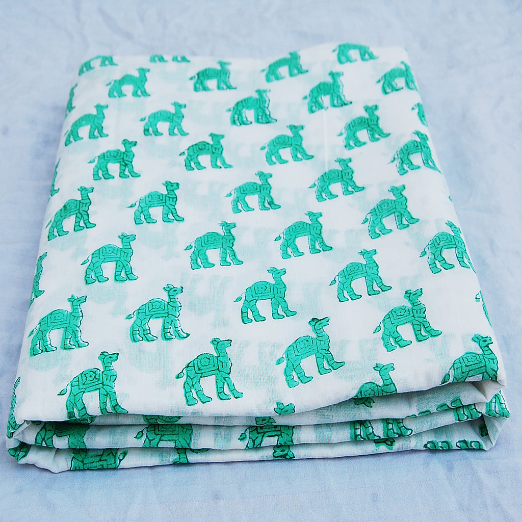Buy Camel Hand Block Print Indian Natural Cotton Fabric – CraftJaipur